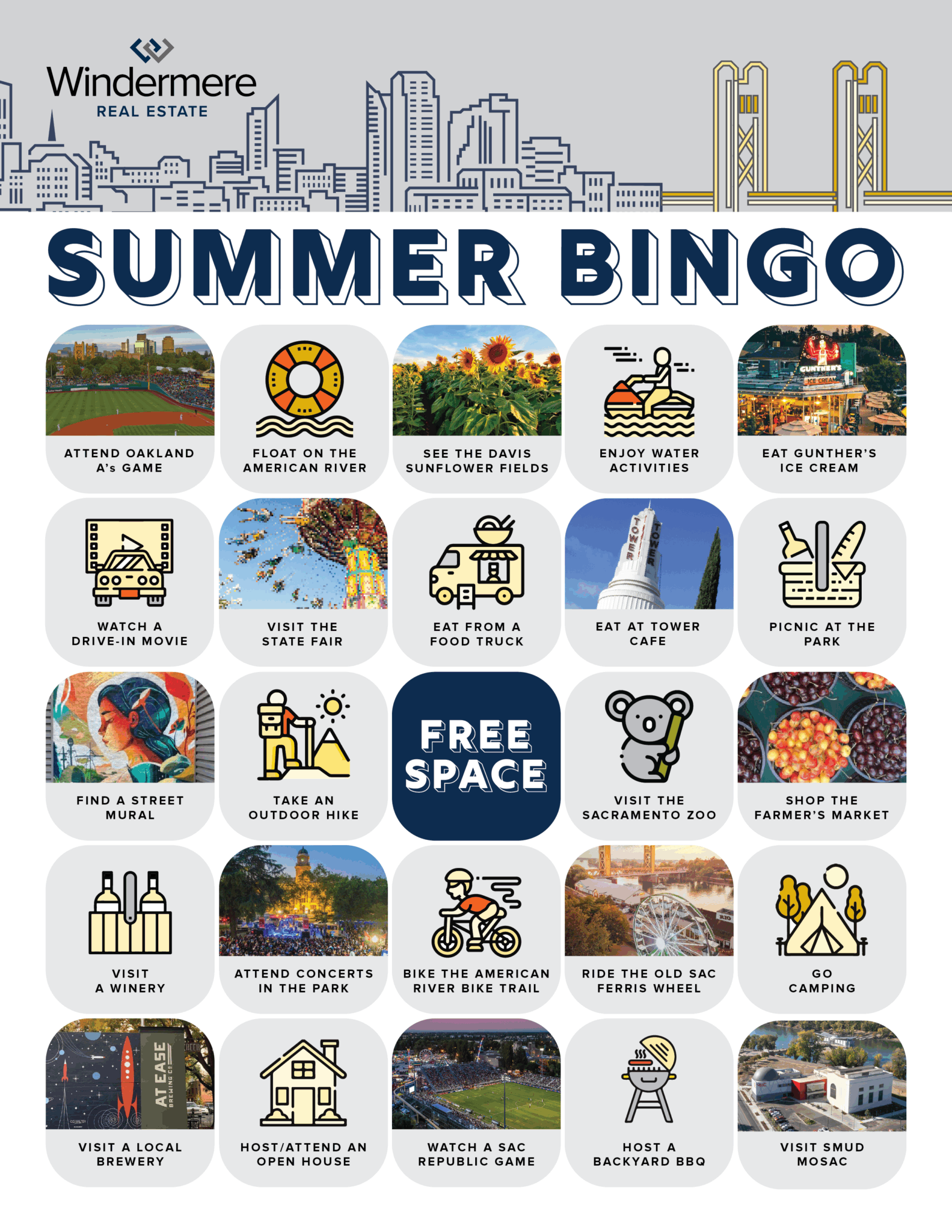 Sacramento Region Summer Bingo Card: Your Guide to Local Fun